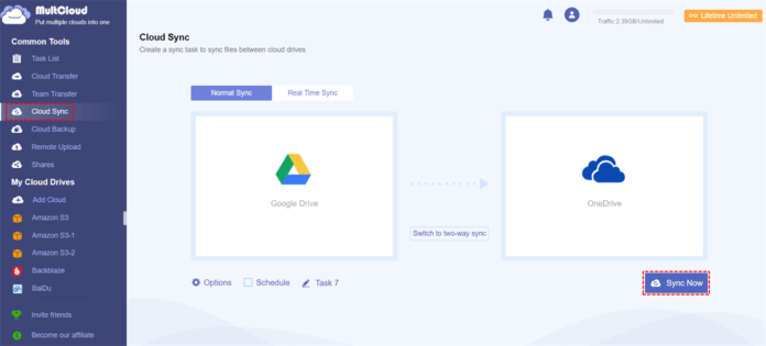 Best Way to Sync Google Drive to OneDrive with MultCloud